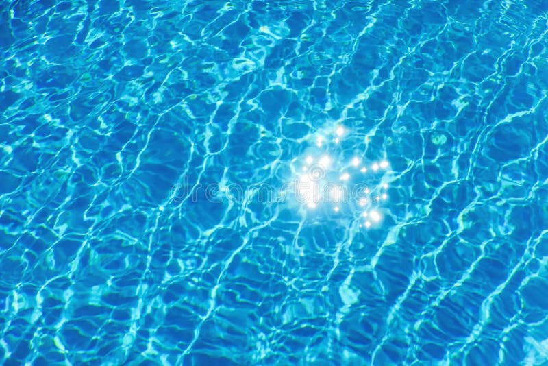 Blue Ripple Water Background, Water Surface Blue Swimming Pool Stock ...