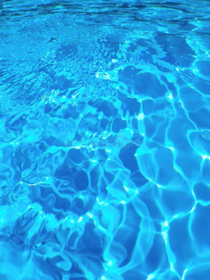 Blue Ripple Water Background, Water Surface Blue Swimming Pool Stock ...