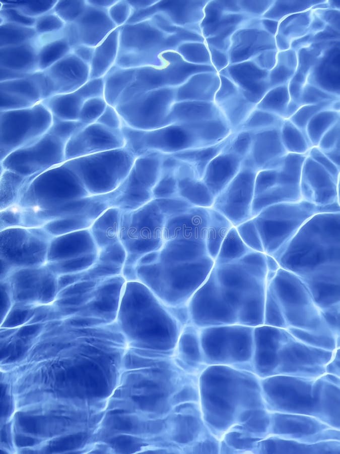 Blue Ripple Water Background, Water Surface Blue Swimming Pool Stock ...