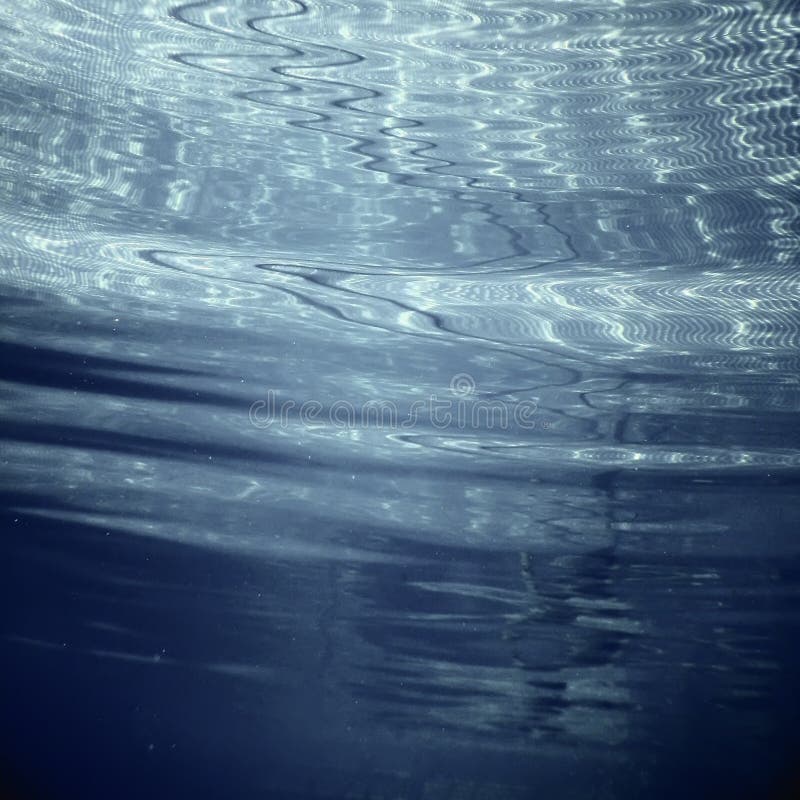 Blue Ripple Water Background, Water Surface Blue Swimming Stock Image ...
