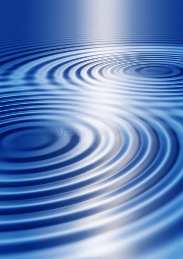 Blue Water Ripples or Waves Stock Vector - Illustration of drips, cold ...