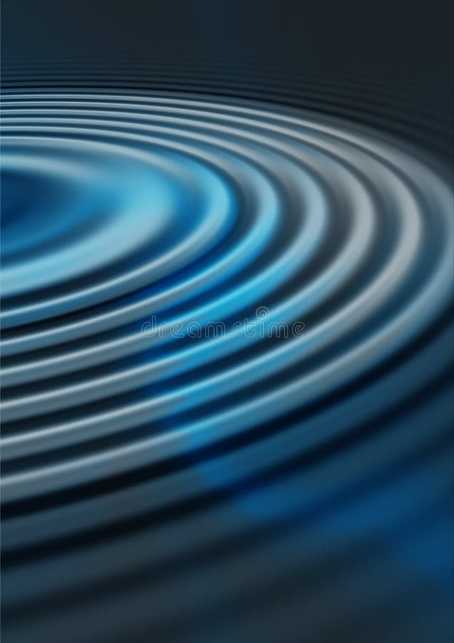 Blue Ripples stock illustration. Illustration of ripple - 3552375