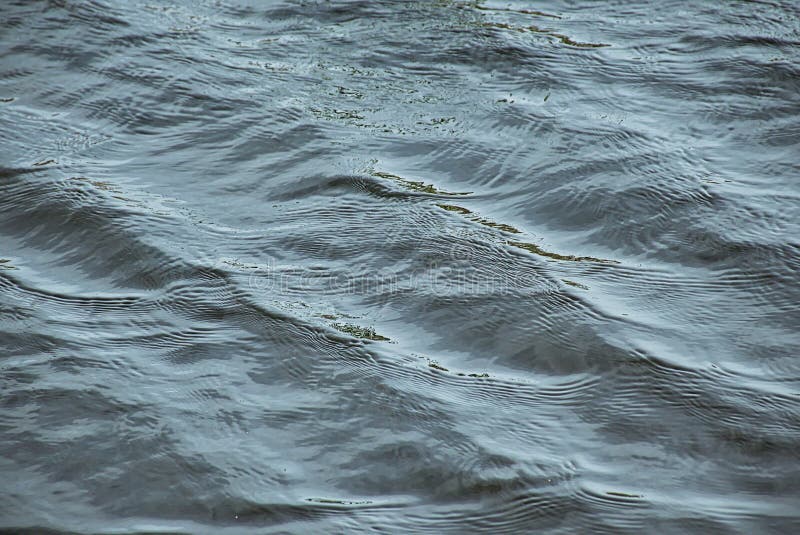 Blue Rippling Water Surface Background. Stock Image - Image of ...