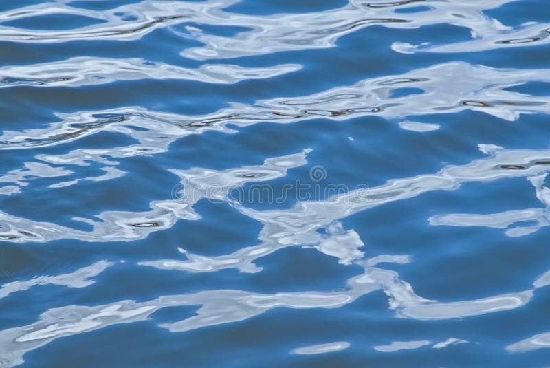 Blue Rippling Water Surface Stock Photo - Image of calm, background ...