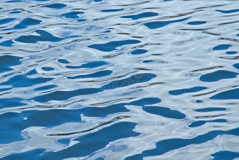 Blue Rippling Water Surface Stock Photo - Image of river, rippling ...