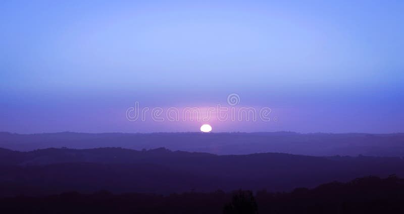 Blue Rise stock image. Image of silhouette, outdoor, mist - 39822237