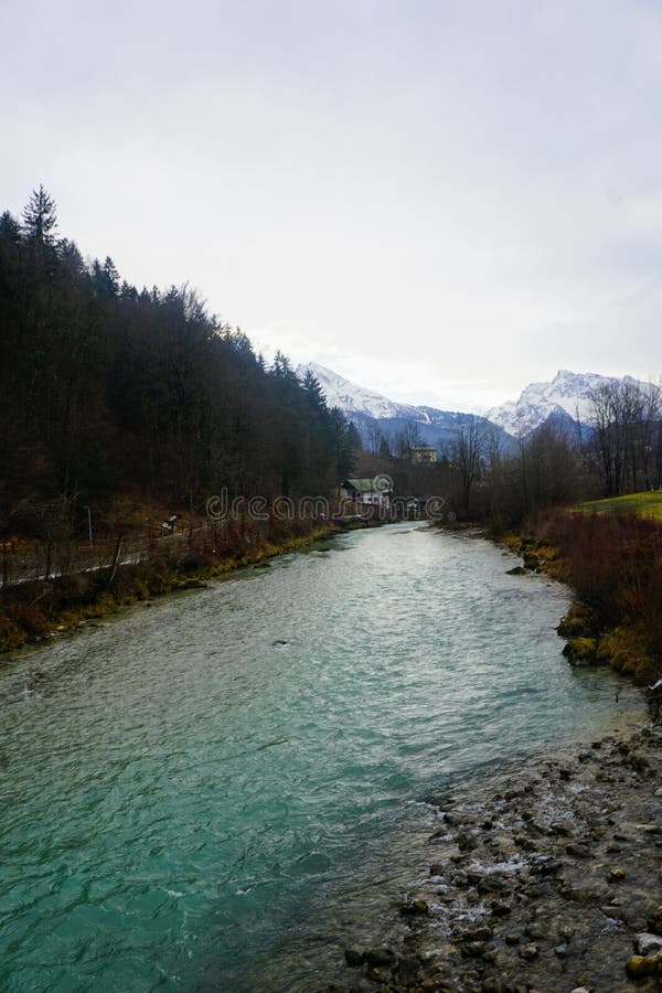 Blue river at German mine stock photo. Image of nature - 185871286