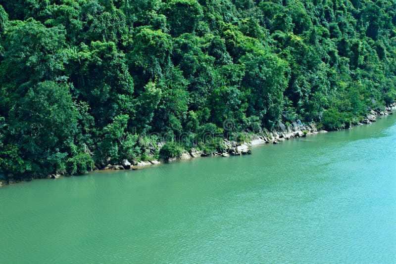 Riverside in Tropical Surroundings on Island of Mindoro, Philippines ...