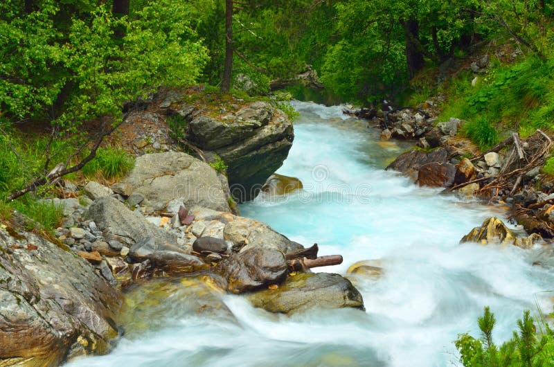 Blue river stock image. Image of grass, beauty, fresh - 32398941