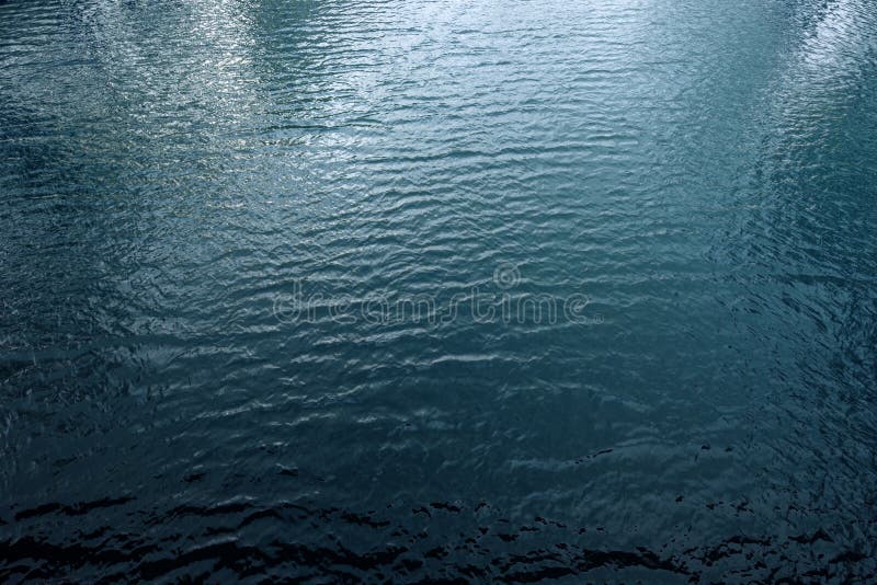 Blue River Water Surface, Aerial View Stock Image - Image of textured ...