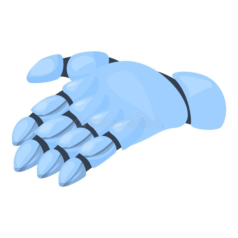 Blue Robot Hand Offering Handshake Stock Vector - Illustration of ...