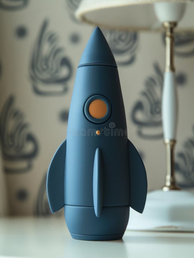 A Blue Rocket Ship Was Put into Operation Stock Photo - Image of ship ...