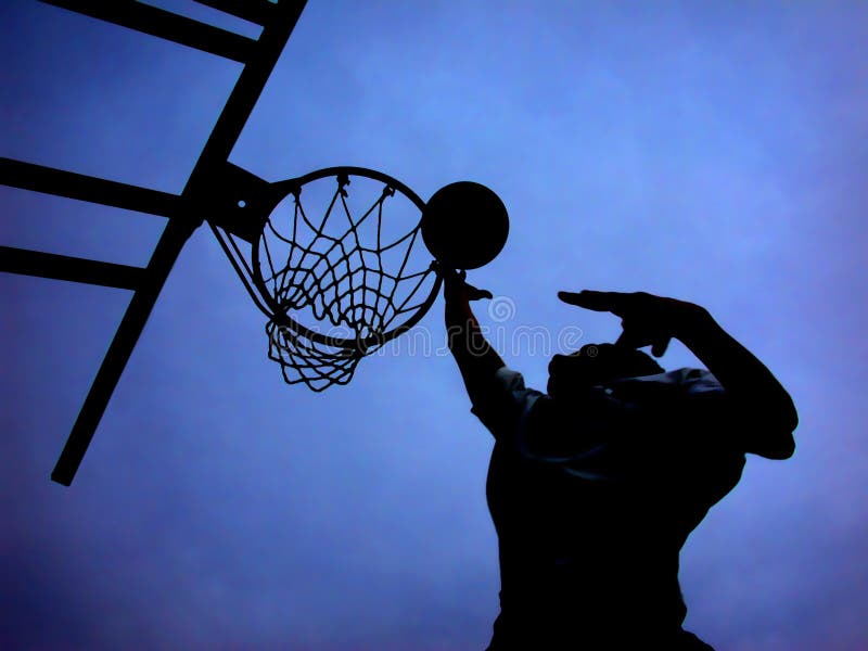 Blue Roll stock image. Image of charity, hoop, chains, backboard - 84643
