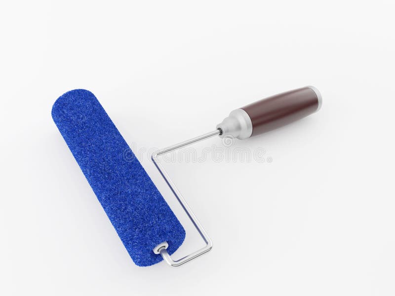 Blue Roll stock illustration. Illustration of tool, white - 33185695