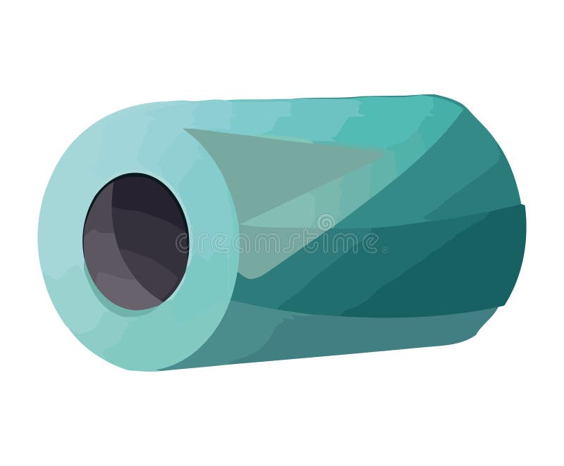 Blue roll plastic packing stock vector. Illustration of container ...