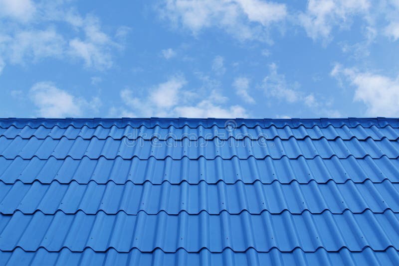 Blue Roof stock image. Image of pattern, blue, home, tile - 43288397