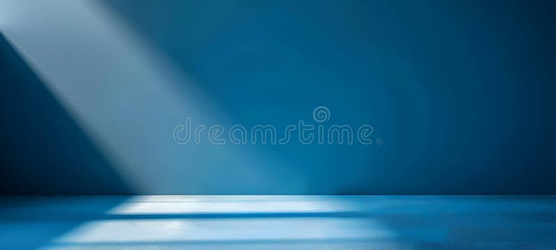 A blue room with light stock photo. Image of background - 321690824