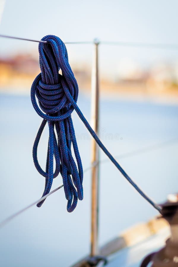 Blue rope stock photo. Image of rope, hangs, sailing - 26316872