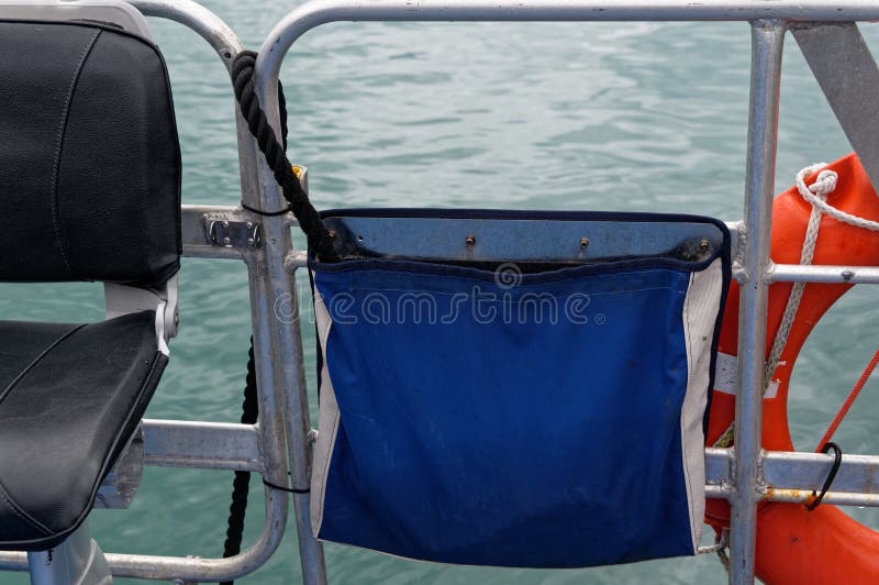A Blue Rope Bag Keeps the Rope Safely Stored Stock Image - Image of ...