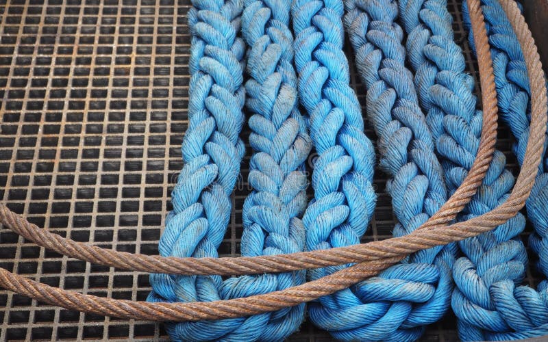 Blue Rope and Cable stock photo. Image of small, cable - 64292088