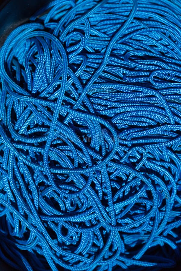Blue rope stock photo. Image of knot, connection, luxury - 50516104