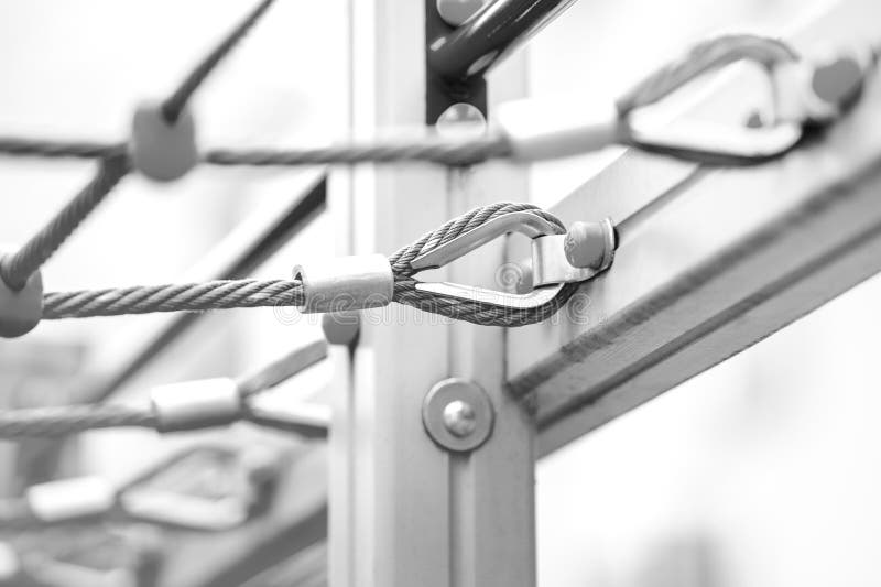 Blue rope with metal loop stock image. Image of metal - 132796549