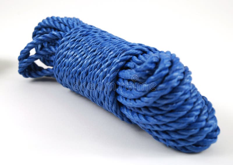 Blue rope stock image. Image of rope, interweaving, filaments - 9728949