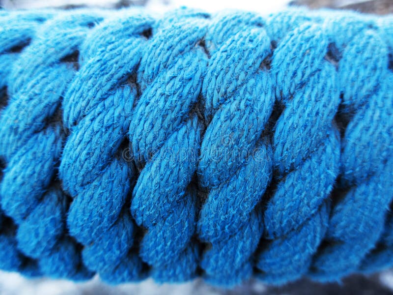 Blue rope stock image. Image of woolen, industry, textile - 88405705