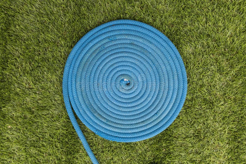 Close up of blue rope stock photo. Image of hobby, gate - 200113478