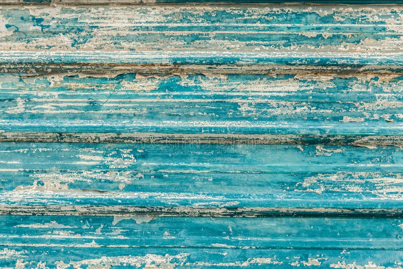 Blue Rough Corrugated Metal Sheet Background Stock Photo - Image of ...