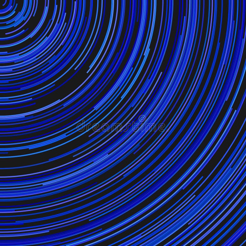 Blue Round Abstract Background from Concentric Curved Stripes Stock ...