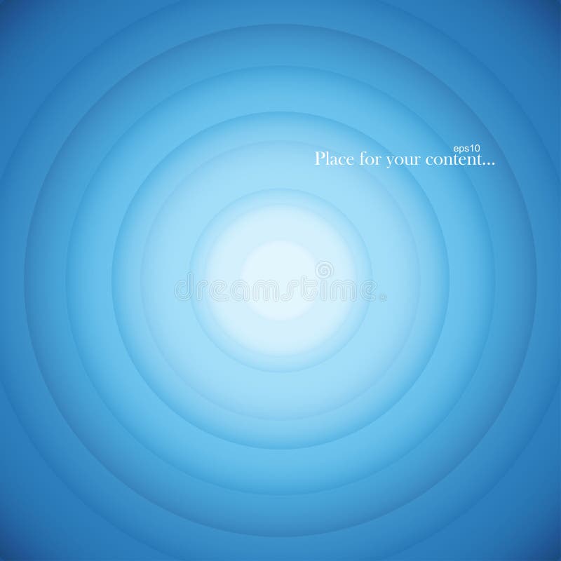Blue Round Abstract Background. Stock Vector - Illustration of light ...