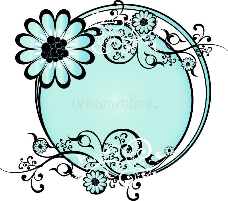 Blue Round Background Vector Stock Vector - Illustration of nature ...
