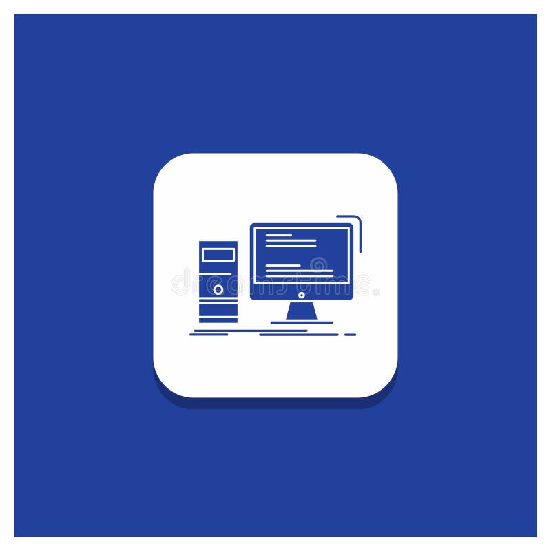 Computer, Desktop, Hardware, Workstation, System Logo Design. Bl Stock ...
