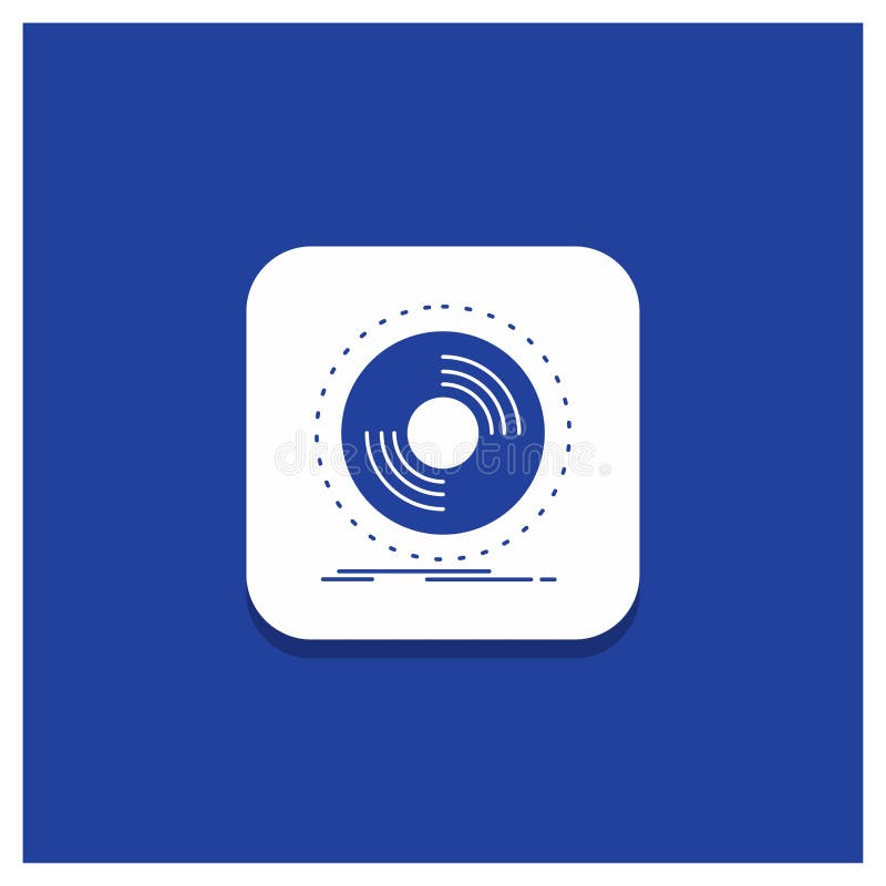 Disc, Dj, Phonograph, Record, Vinyl Glyph Icon on Transparent ...