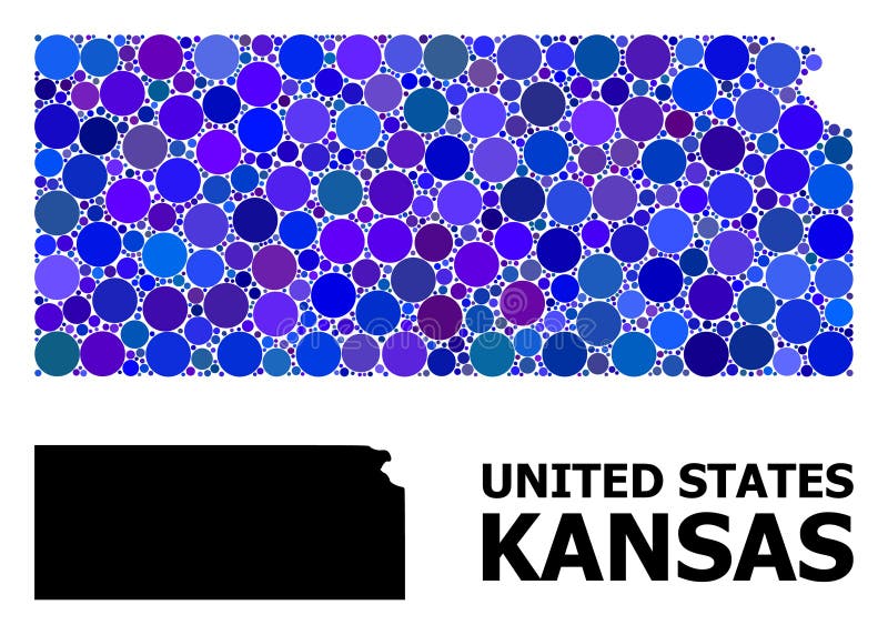 Kansas Dot Map Stock Illustrations – 120 Kansas Dot Map Stock ...