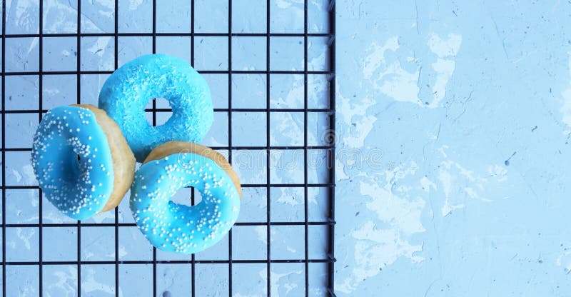 Colorful Round Donuts on the Table Stock Image - Image of iced ...
