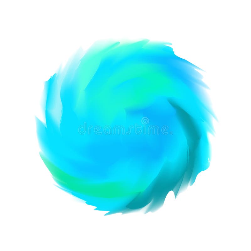 Blue Round Dynamic Form stock vector. Illustration of paint - 36138811