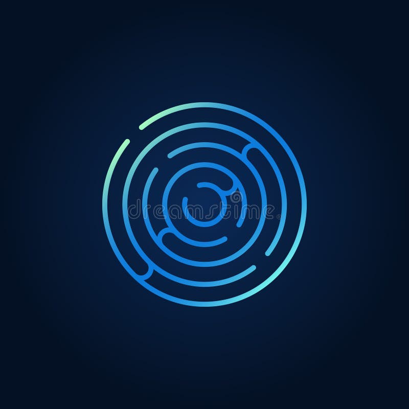 Round Labyrinth Colorful Icon Stock Vector - Illustration of confusion ...