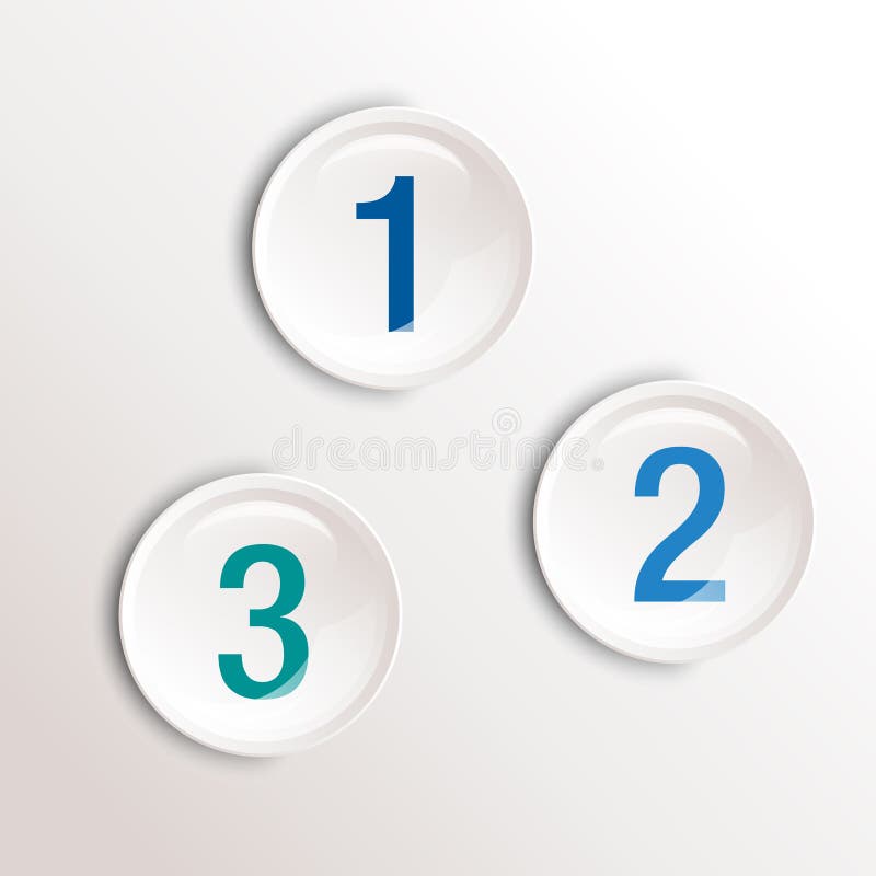Blue round numbers stock illustration. Illustration of number - 29772245
