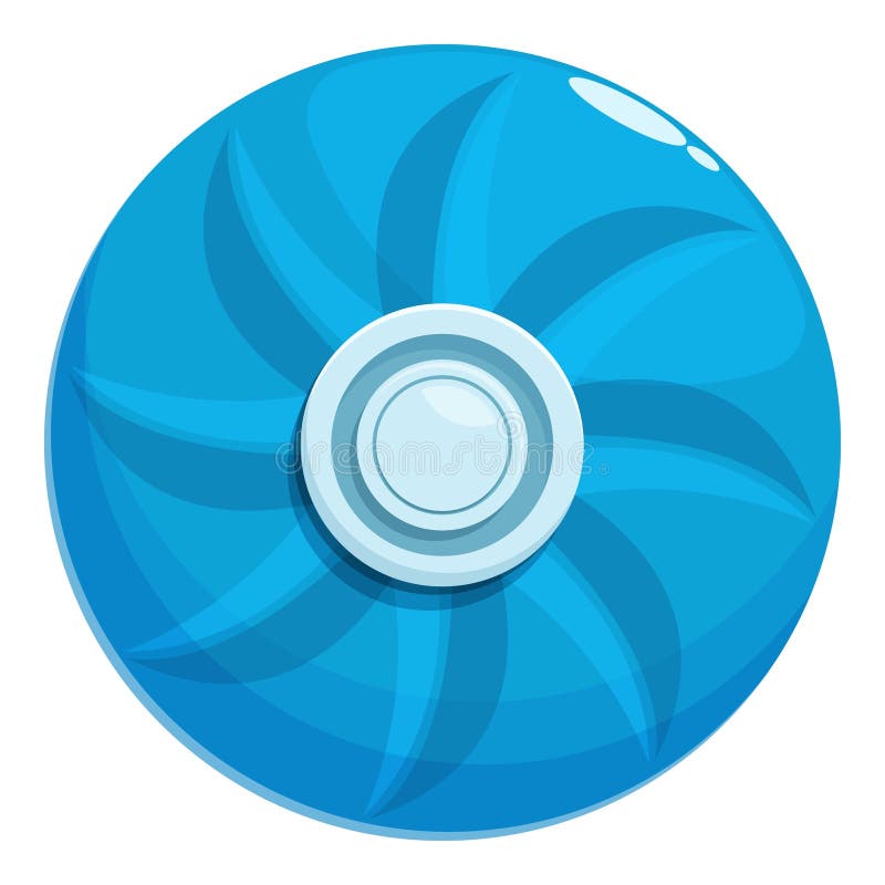 Blue Round Object Spinning Fast Creating Circular Shape Stock ...