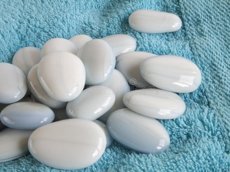 Blue round stones stock photo. Image of rough, landscaping - 28922586