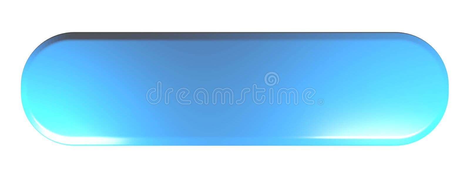 Blue Rounded Rectangle DOWNLOAD - 3D Rendering Illustration Stock ...