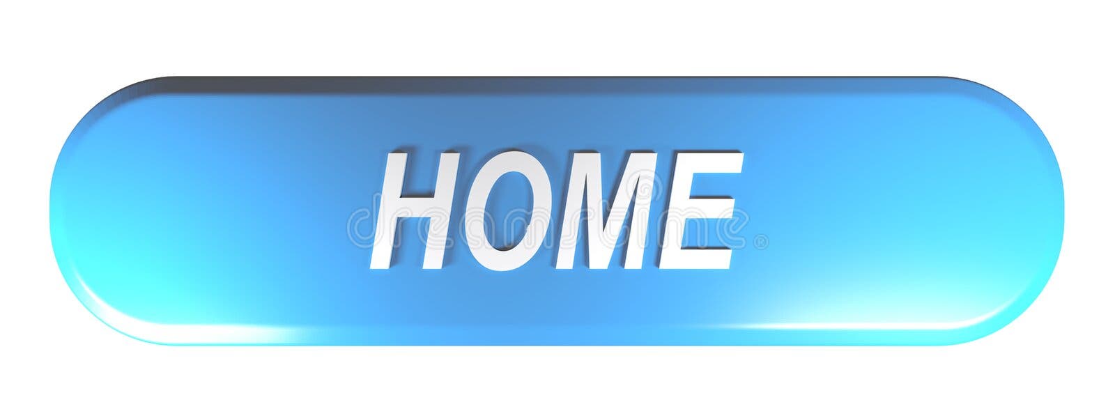 Blue Rounded Rectangle DOWNLOAD - 3D Rendering Illustration Stock ...