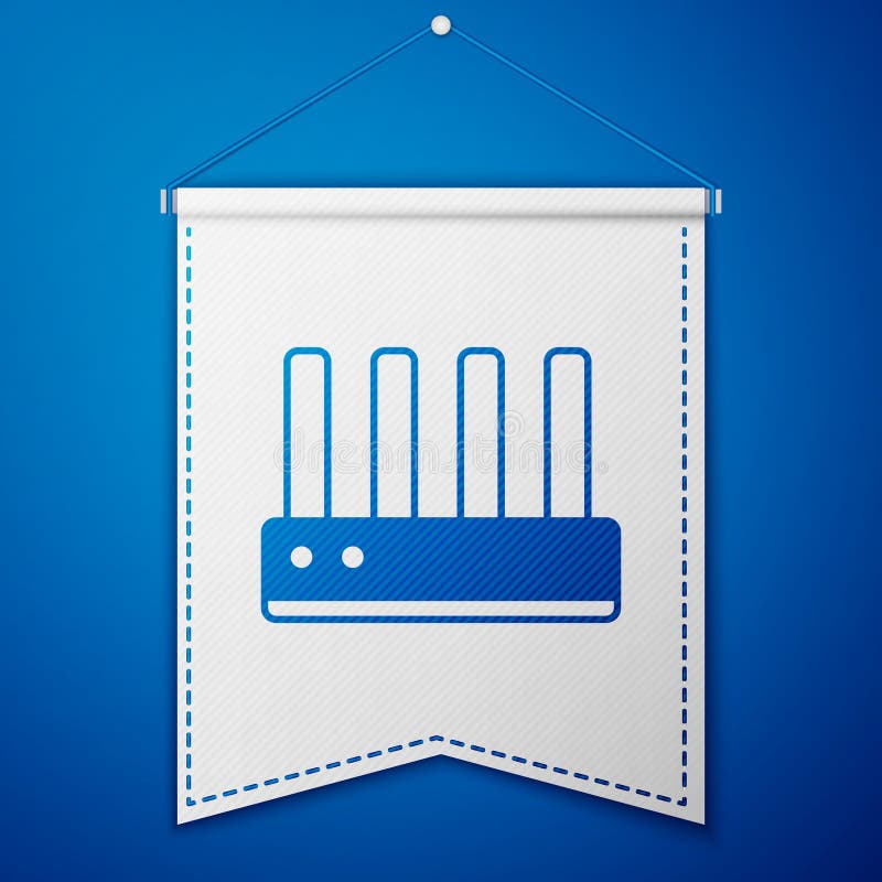 Blue router stock illustration. Illustration of bandwidth - 26253538