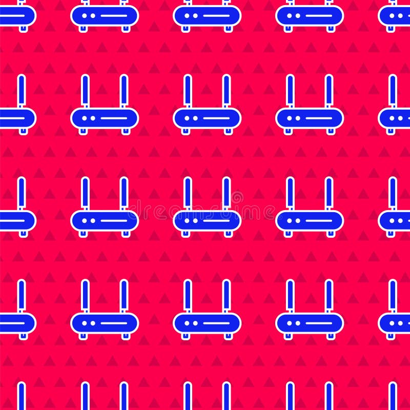 Blue router stock illustration. Illustration of bandwidth - 26253538
