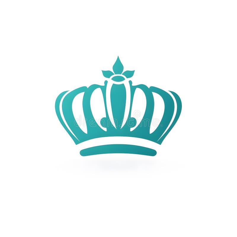 Blue Royal Royality Crown Minimalistic Simple Icon Logo Symbol Stock ...