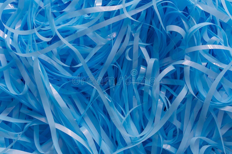 Blue Rubber Bands Background, Close-up of a Pile of Rubber Stock Image ...