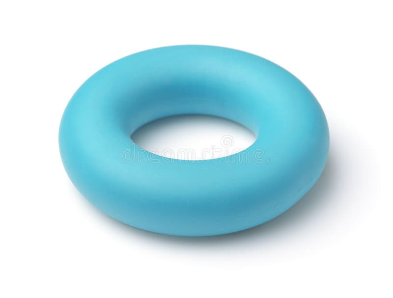 Blue Rubber Ring Carpal Expander Stock Photo - Image of fitness, force ...