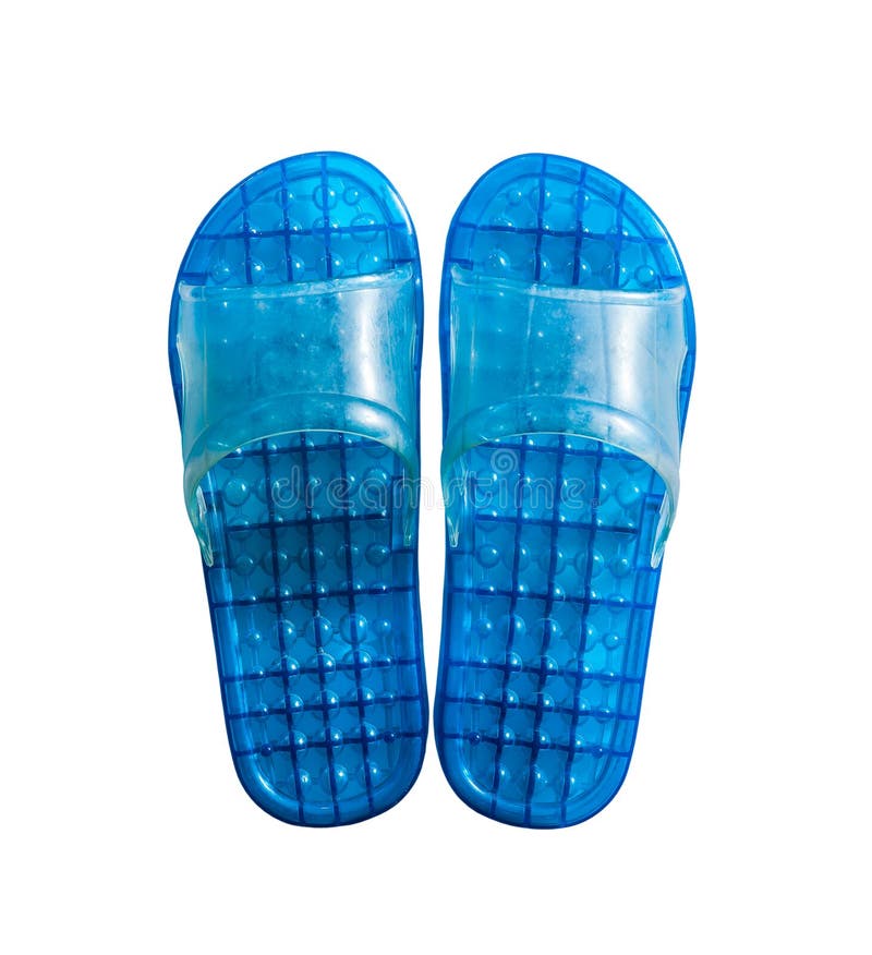 Blue rubber slippers stock image. Image of outdoor, massage - 83523533